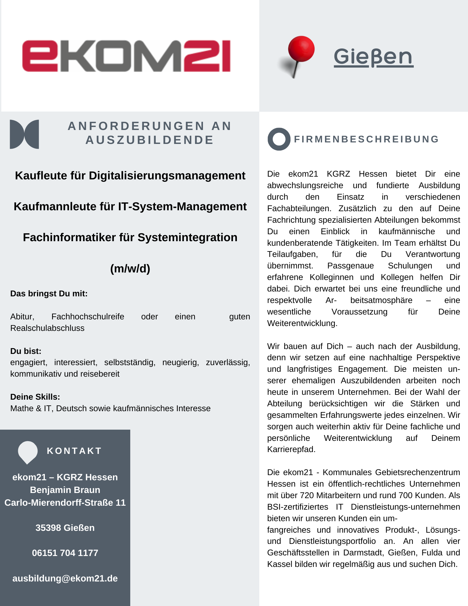 Ausbildungsmesse | Schrenzerschule Butzbach